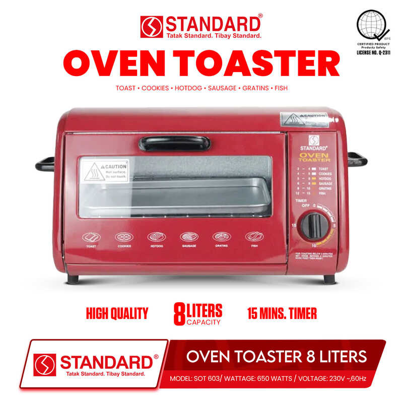 Standard oven Toaster 8 Liters Capacity 650W 3 | Shopee Philippines
