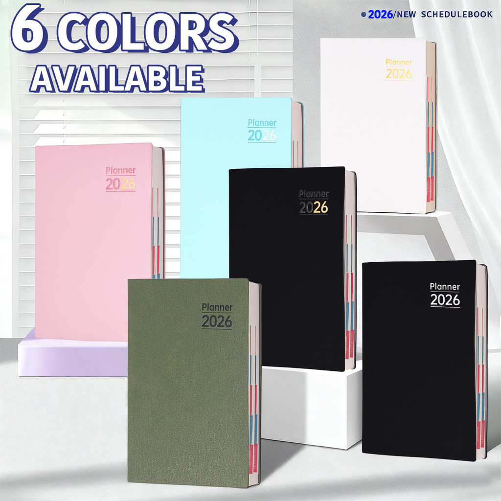 2026 Yearly Planner A5 Softcover English Schedule Daily Plan Notebook ...