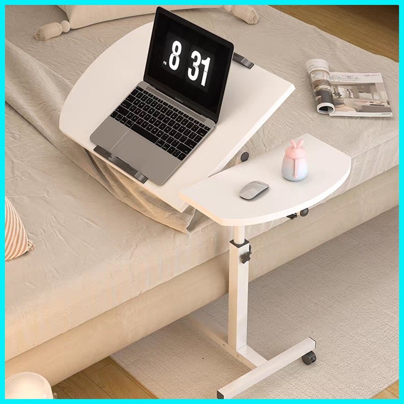 Adjustable Height Standing Desk with Tilting Surface & Swivel Wheels ...
