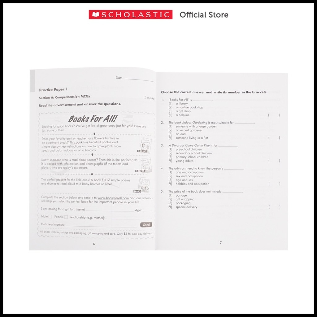 Scholastic : Study Smart: English Practice Papers Level 6 ...