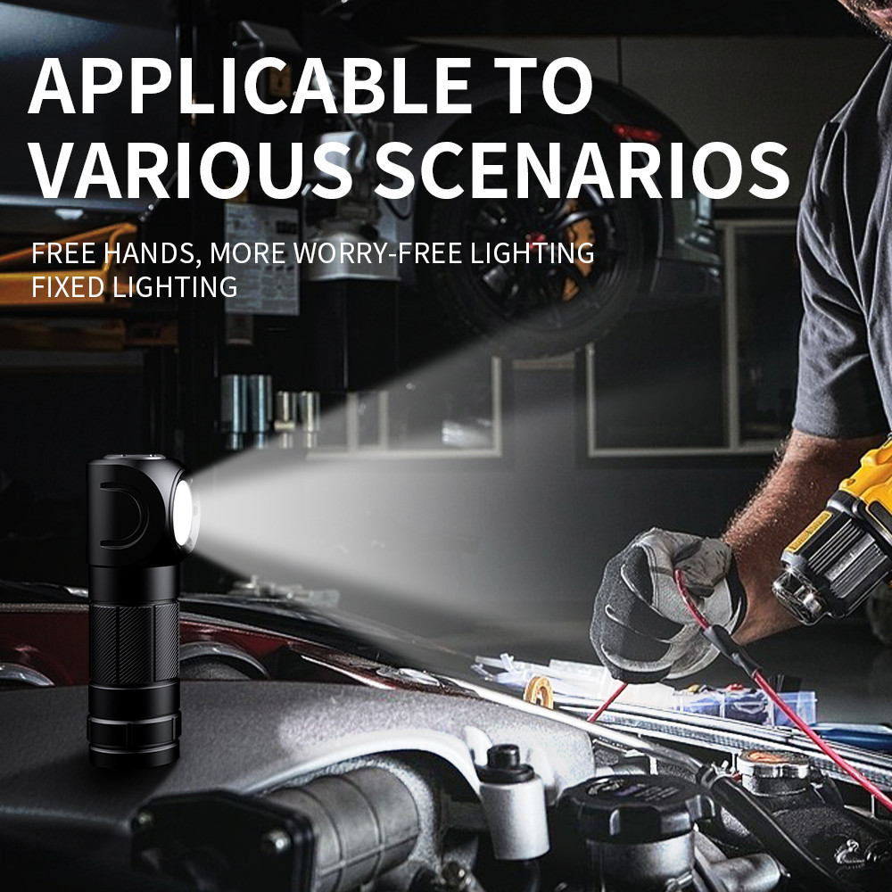 SUPERFIRE TH03 5W Powerful Head Flashlight USB C Rechargeable Headlamp EDC Magnetic Headlight ...