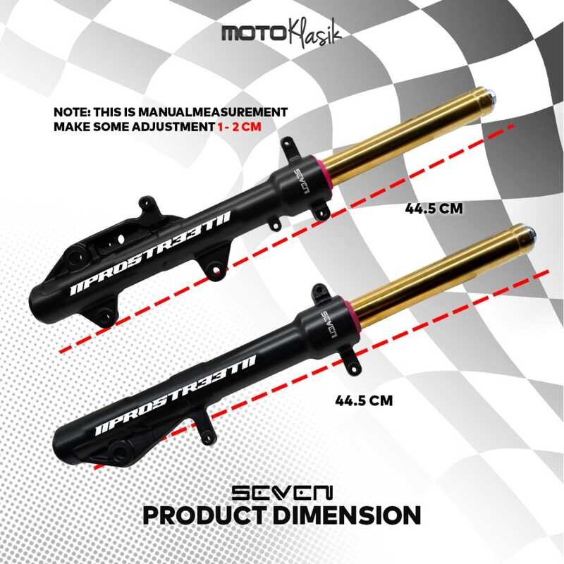 MOKOTO SEVEN SERIES PRO STREET FRONT SHOCK ABSORBER CLICK BEAT FI NMAX ...