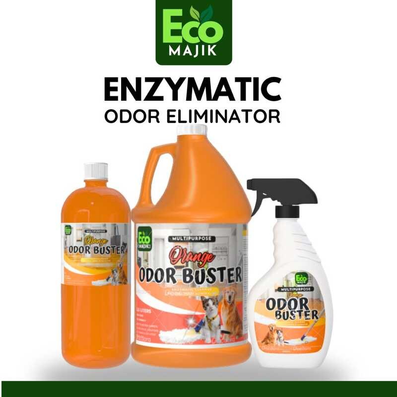 Orange PET ELIMINATOR ODOR BUSTER FLOOR ENZYMATIC CLEANER Enzyme ...