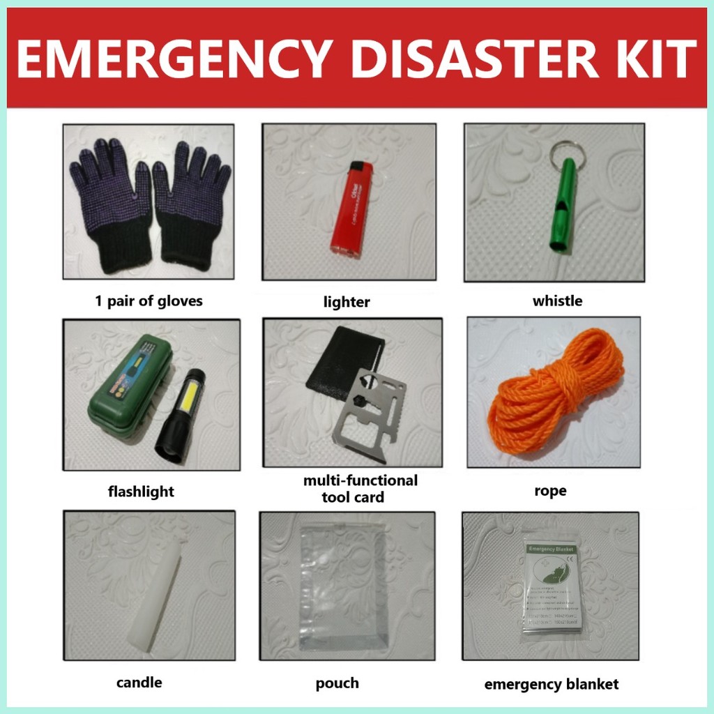 Disaster Kit, Emergency Disaster kit, Go Bag, Emergency Kit for Car ...