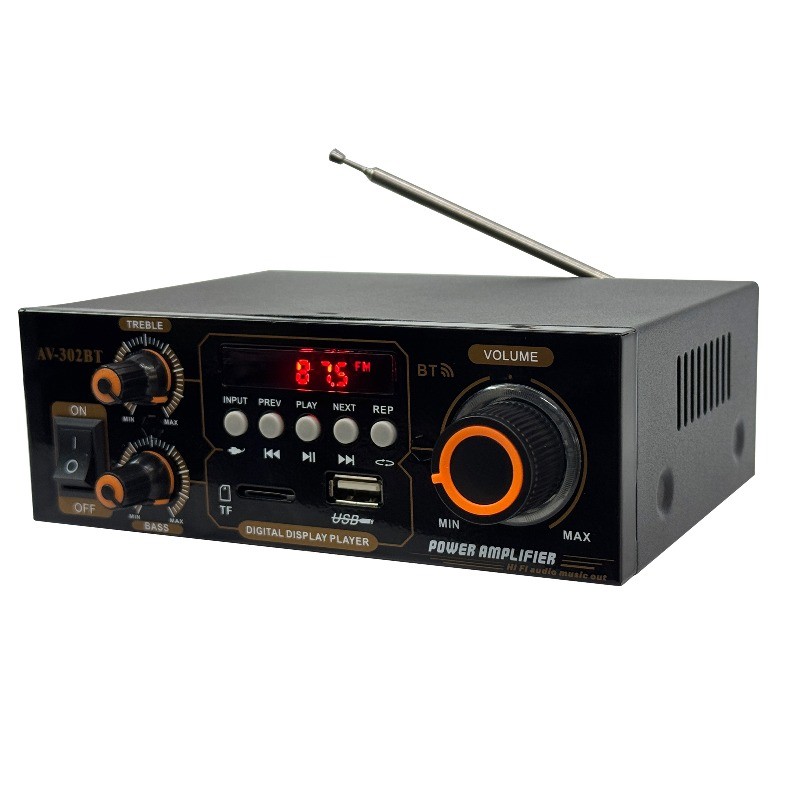 Bluetooth Amplifier Power AV-302BT 35W×2 Subwoofer 2.0 Channel Audio Receiver Power Amplifie ...