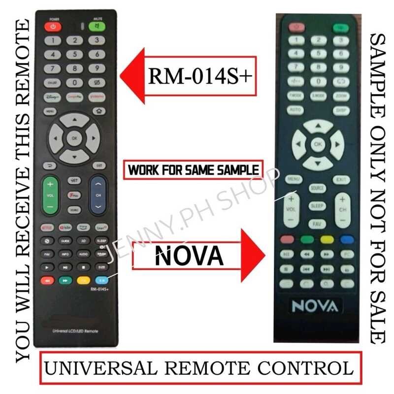 Control For NOVA Universal Smart Tv Remote Na Gagana Sa Tv Mo | Shopee ...