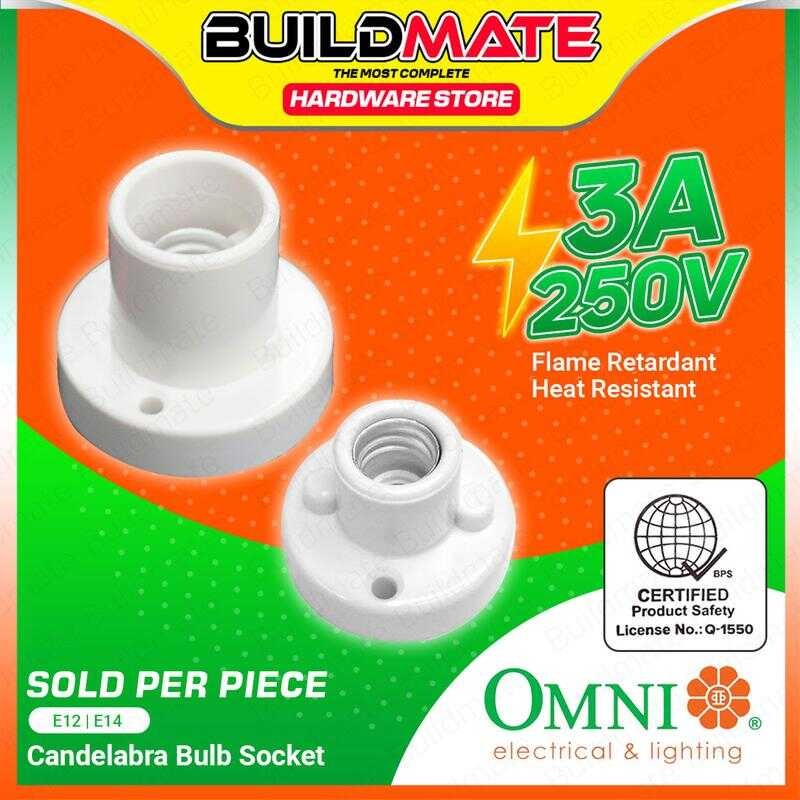 BUILDMATE Omni Candelabra Socket E12 / E14 Receptacle Ceiling Fixture ...