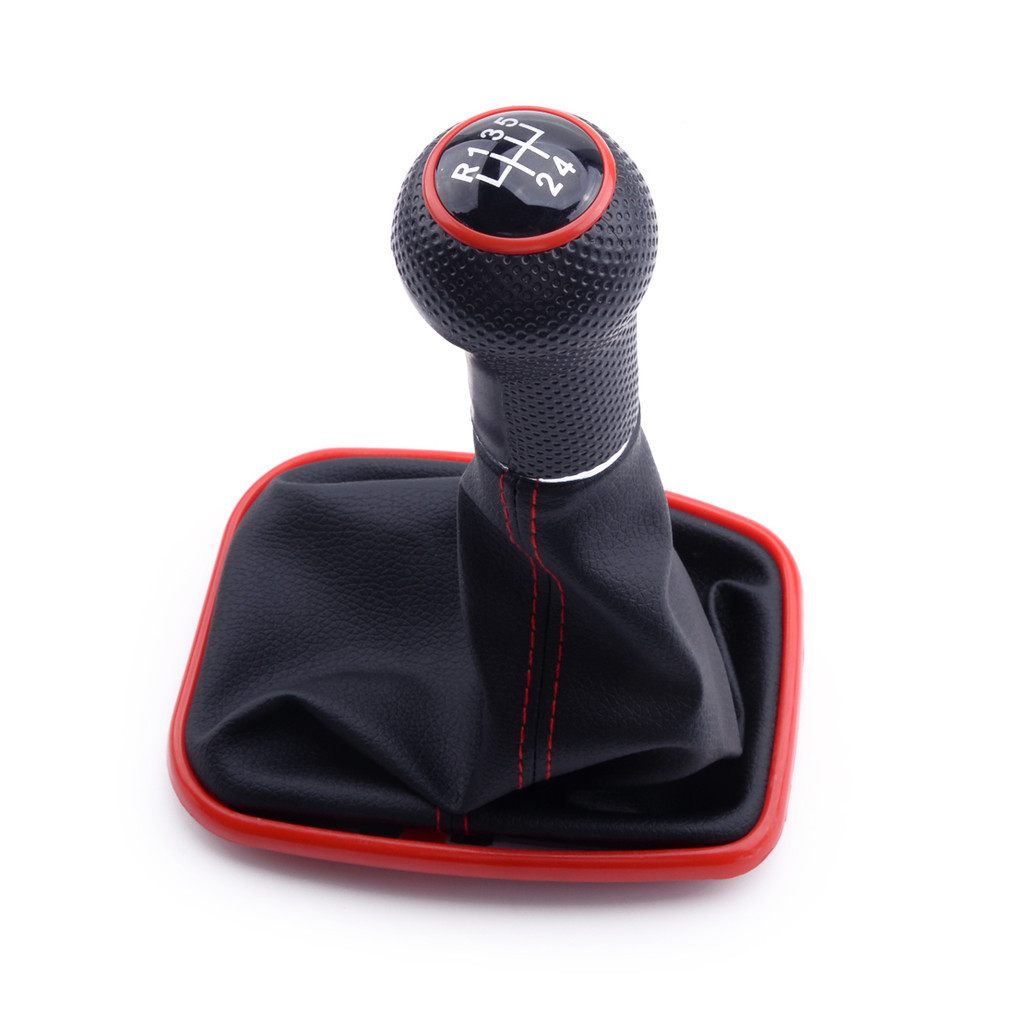 beler 5 Speed Gear Shift Shifter Knob Gaiter Cover Boot Fit For VW Golf ...