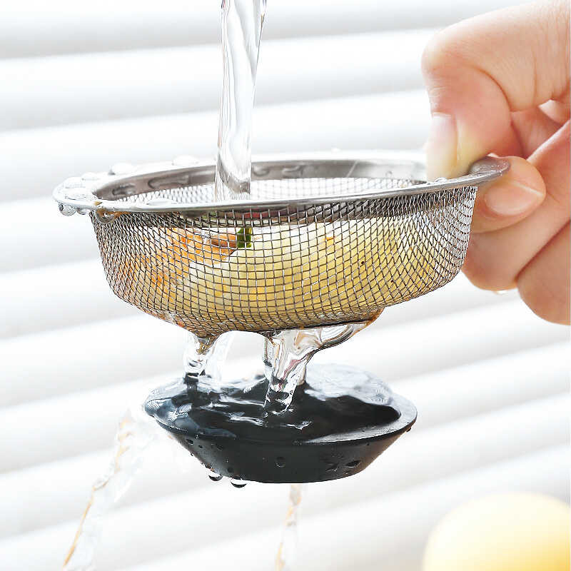 Universal Kitchen Garbage Drain Pipe Anti-Odor Cover Stainless Steel Z ...