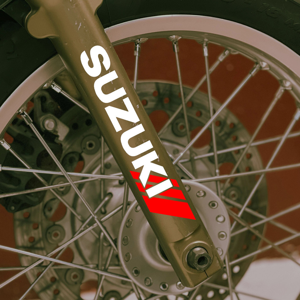 SUZUKI Front Suspension Sticker for Motor Stickers Waterproof Decals ...
