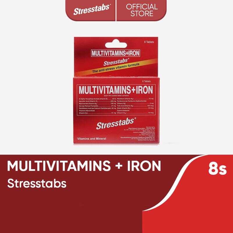 Stresstabs Multivitamins + Iron 8S Fights Stress, Restores Mental Focus ...