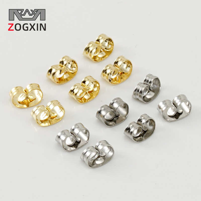 Stainless Steel Vacuum Electroplated Earring Backs Gold Titanium Steel ...