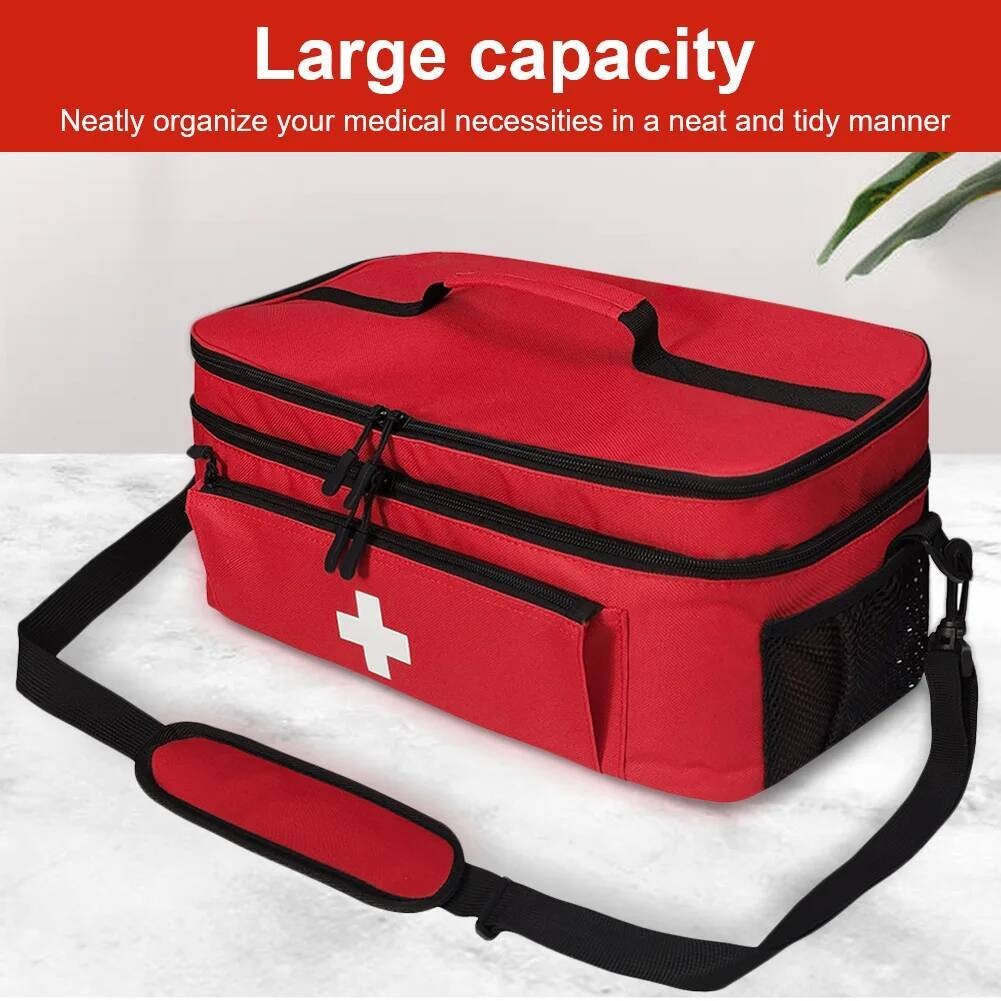 Medicine with Lockable Zippers Pill Bottle Emergency Kit Mediion ...