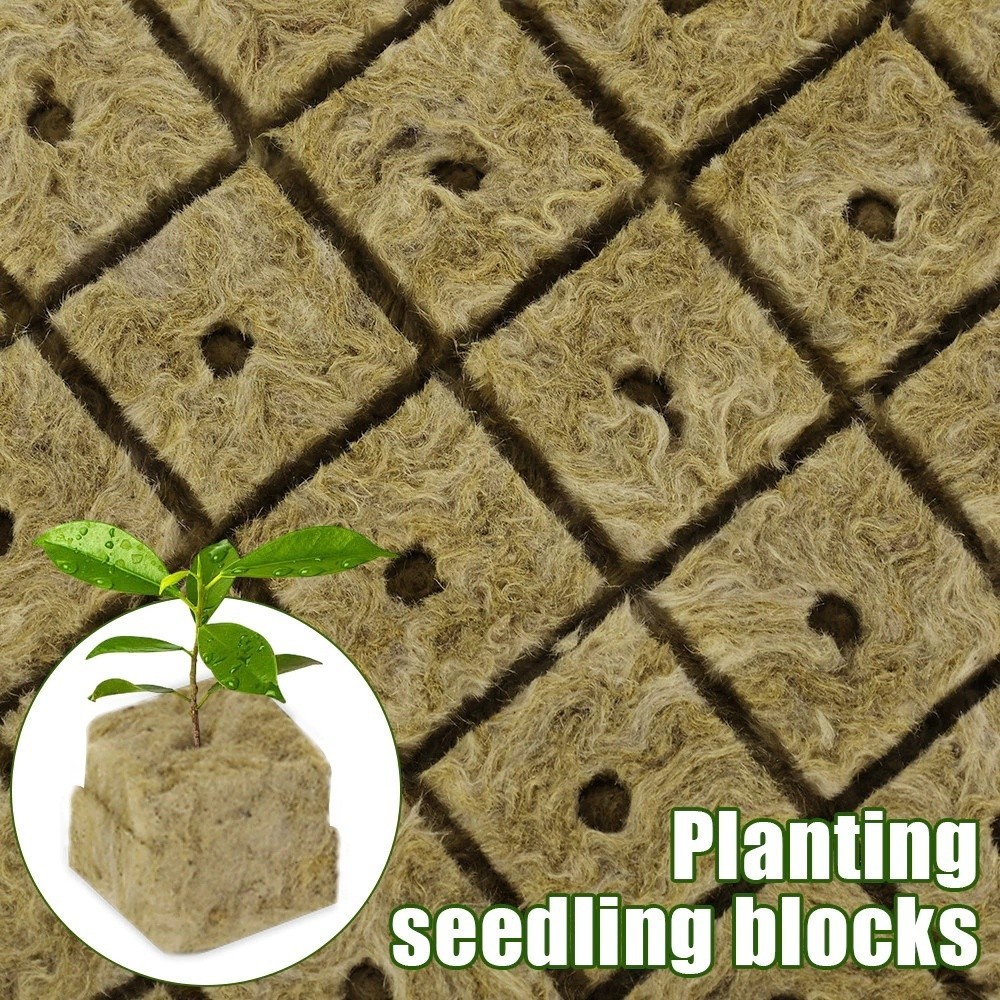 50 rock wool blocks/high quality rock wool hydroponics/rock wool seed ...