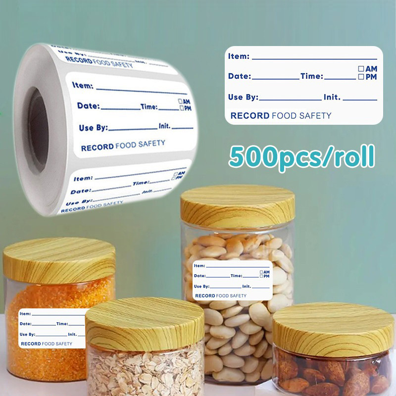 500pcs/roll Food Labels for Catering Food Date Storage Labels Food ...