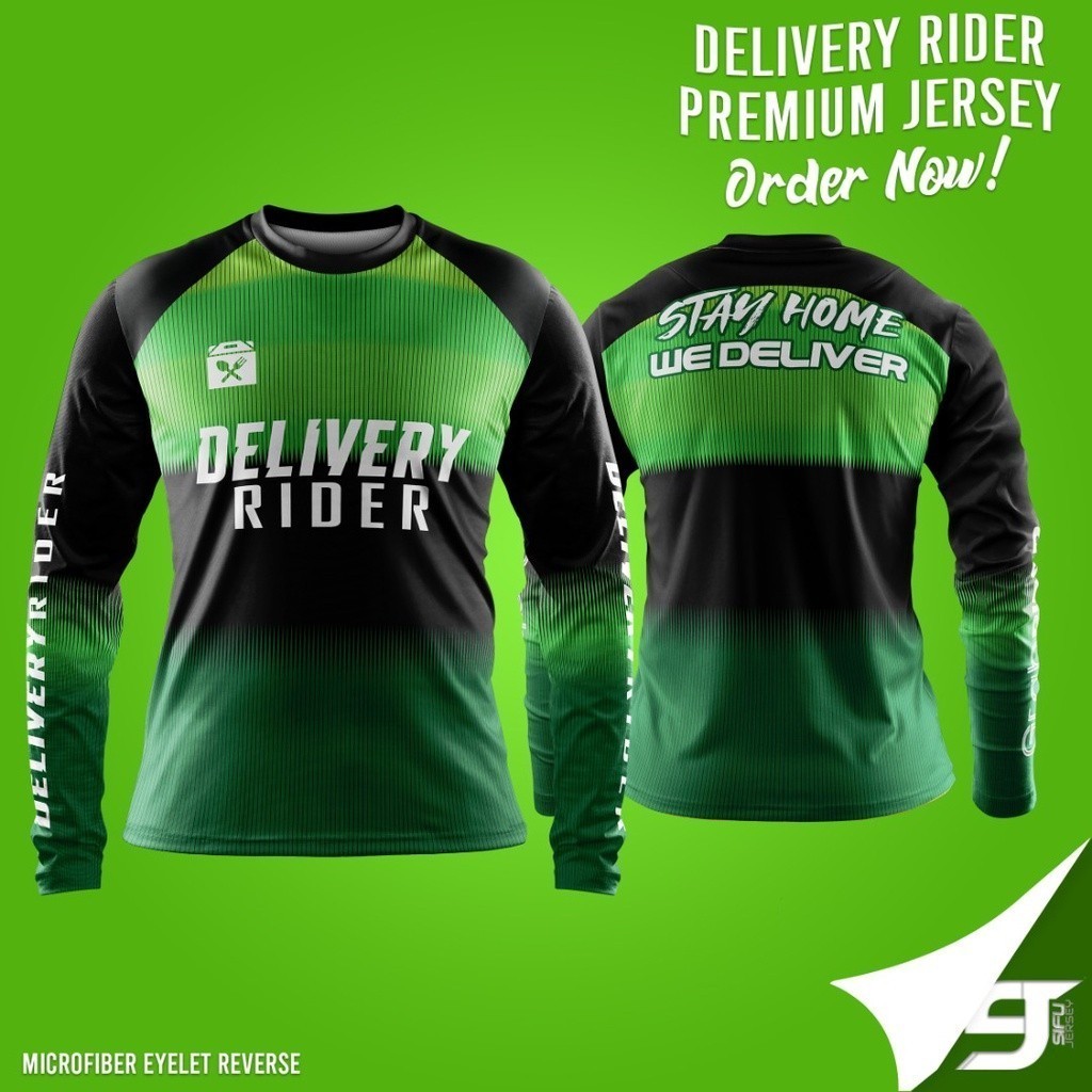 DELIVERY RIDER [ Premium Jersey ] Bukan Grab Rider Grabfood | Shopee ...