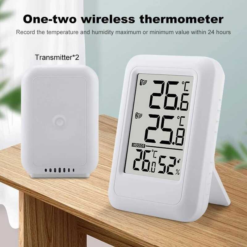 2C Wireless 1 Weather Station Indoor Outdoor Thermometer Foladable ...