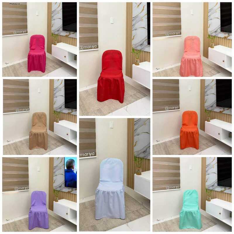Monoblocks Seat Cover Katrina Geena Fabric Upuan | Ruby Or Uratex Chair ...