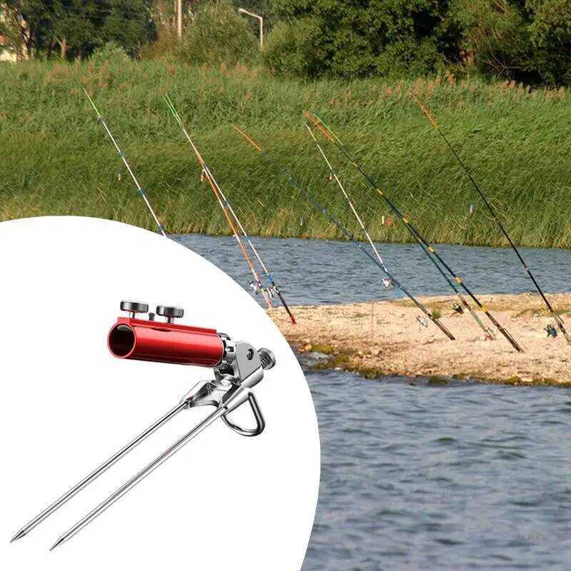 Fishing Rod Holder Insert Ground Fishing Poles Bracket Height ...