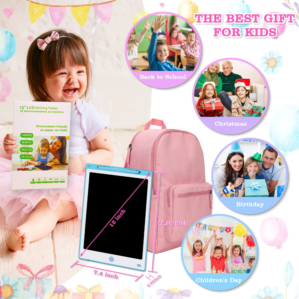 8.5 10 12 Inch LCD Drawing Board for Kids Portable Writing Tablet with ...