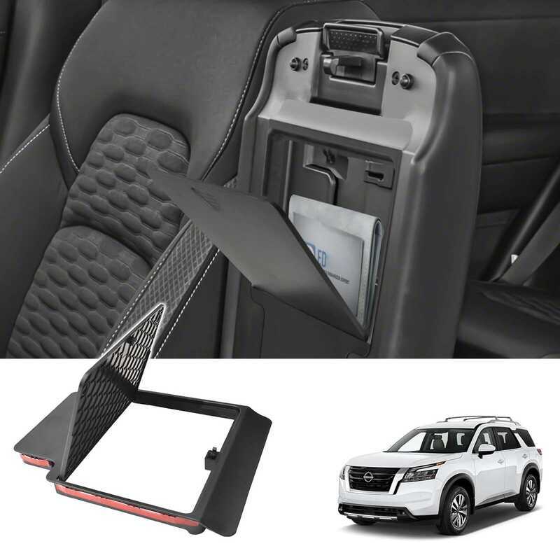 Nissan For Pathfinder 2022 2023 2024 Hidden Car Box Armrest Storage ...