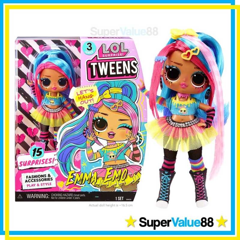 Original LOL Surprise! Tweens Series 3 Emma Emo Fashion Doll With 15 ...