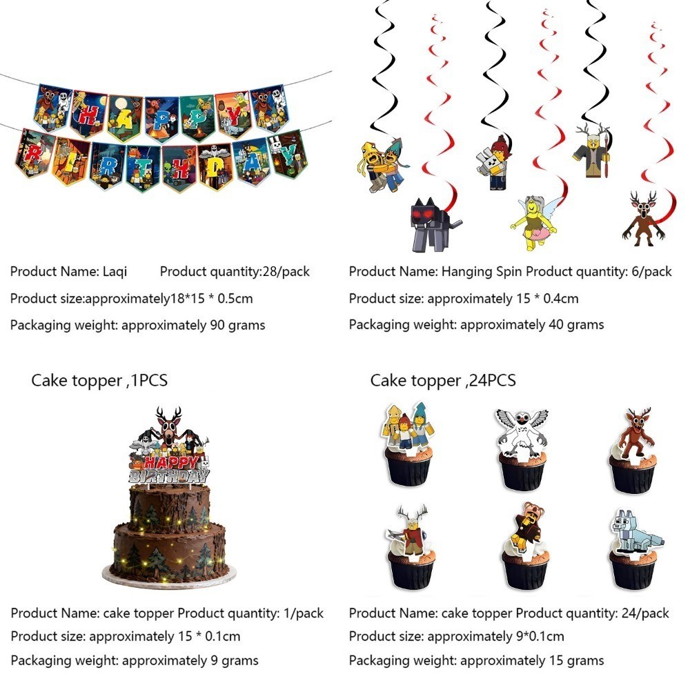 99Nights in The Forest Roblox Birthday Decorations Happy Birthday ...