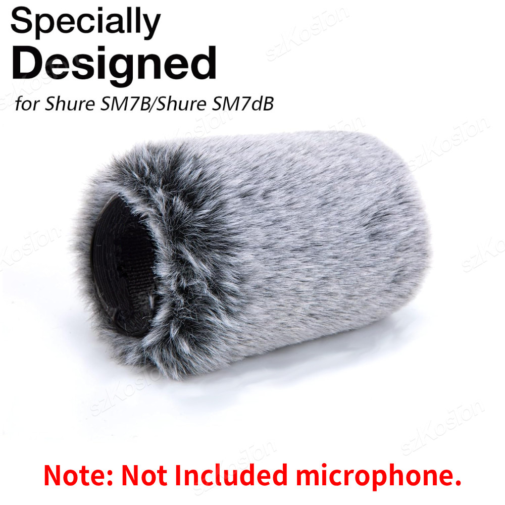 SM7B Pop Filter suitable for Shure microphones, fluffy windscreen cover ...
