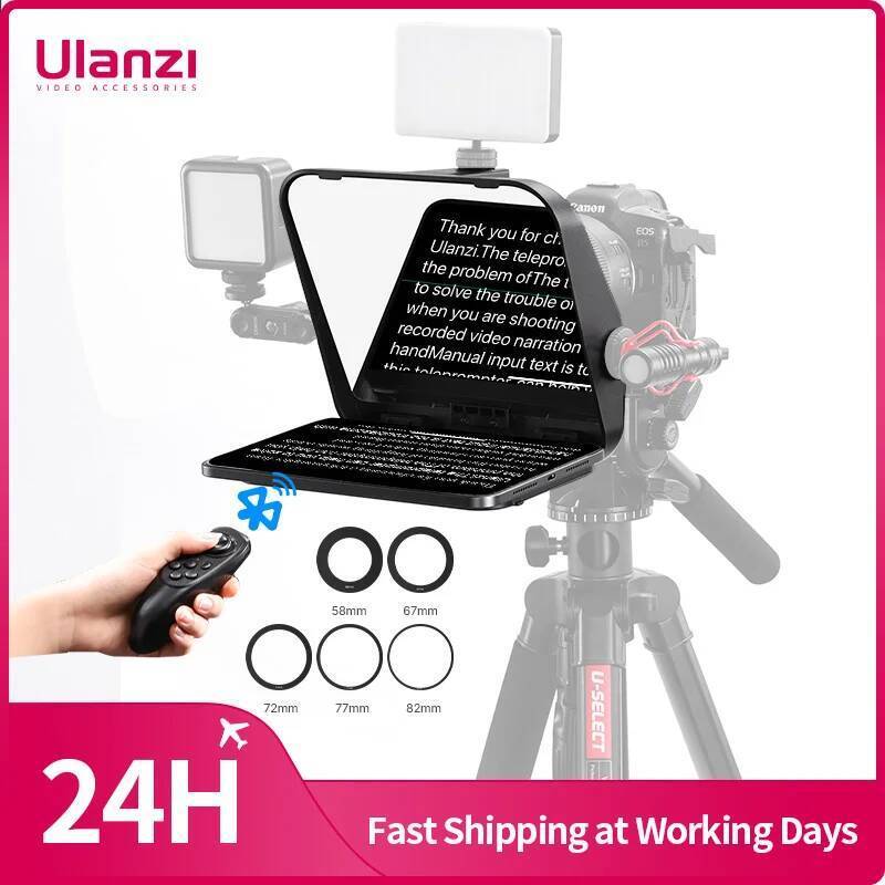 TC RT02 Universal Teleprompter Prompter DSLR Camera Smartphone Tablet ...