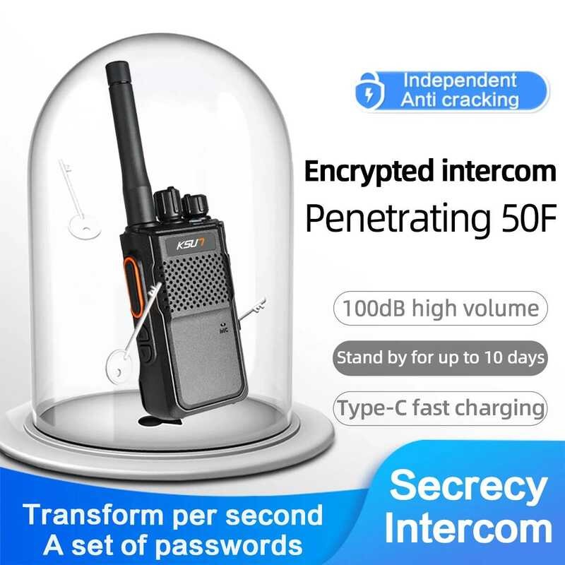 W KSUN Encrypted Woki Toki Prevent Decoded Handhed Two Way Radio Wakie ...