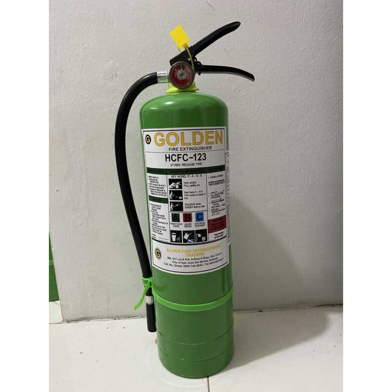 Fire Extinguisher 10 Lbc HCFC 123 Green 5 Years Warranty-Refillable 554 ...