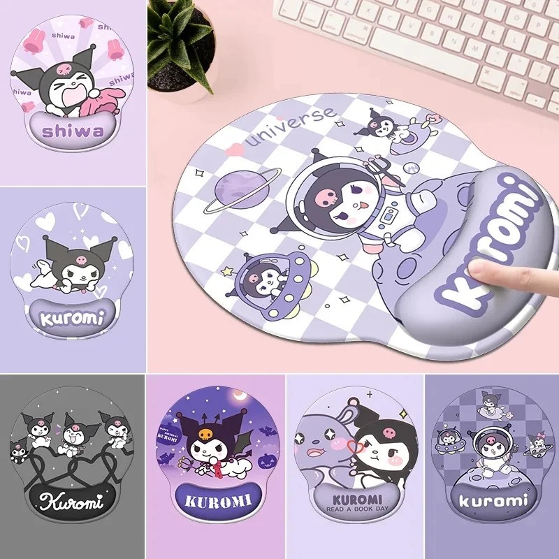 Sanrio Kuromi My Melody Pachacco Mouse Pad Cute Cinnamoroll Computer Game Desktop Wrist Guard ...
