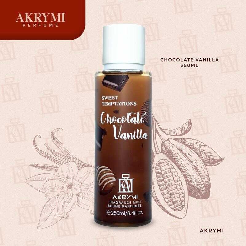 AKRYMI Sweet Temptations Chocolate Vanilla 250Ml Fragrance Mist For ...