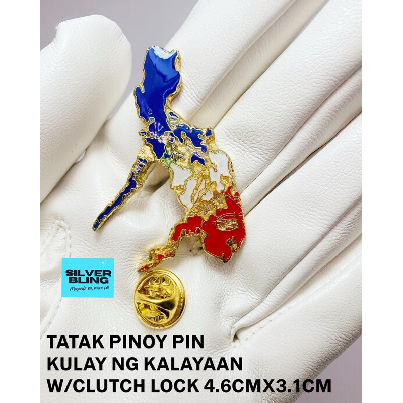 The Tatak Pinoy Pin - Kulay ng Kalayaan with Clutch Locks or Safety ...