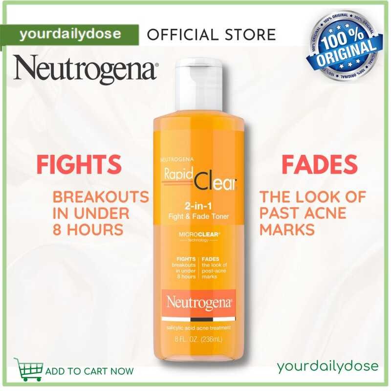 NEUTROGENA Rapid Clear 2-In-1 Fight & Fade Toner MICROCLEAR Technology ...