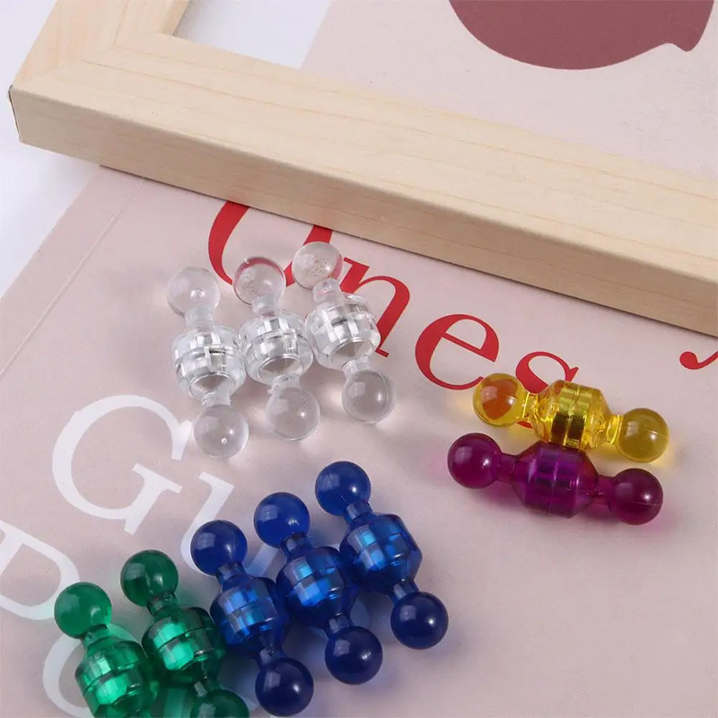 8pcs Multi-color Magnetic Pushpins Strong Magnet Thumbtacks Whiteboard ...