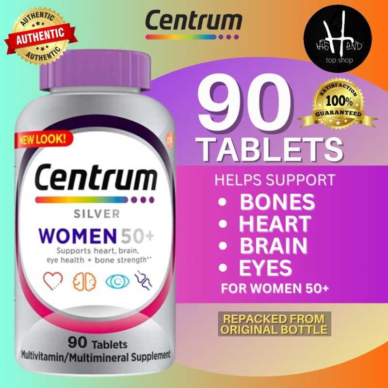 90 Tablets - Centrum Silver Women 50+ AUTHENTIC 644 2b | Shopee Philippines