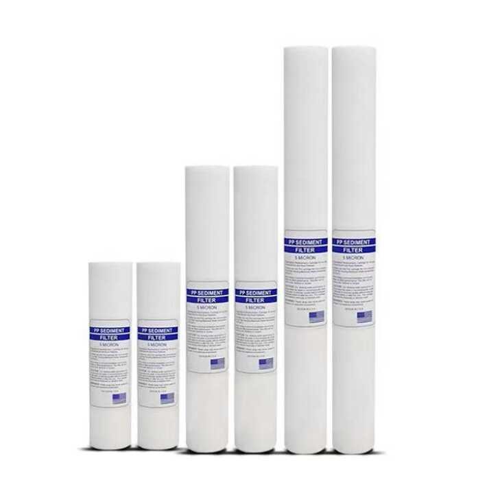 10inch Polypropylene Meltblown 254mm PP Cotton Filter Element 5μm 10μm ...