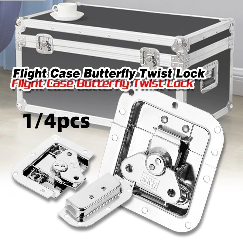 4PCS Butterfly Lock Twist Lock w/ Plate for Tourcase (2size) Flight ...