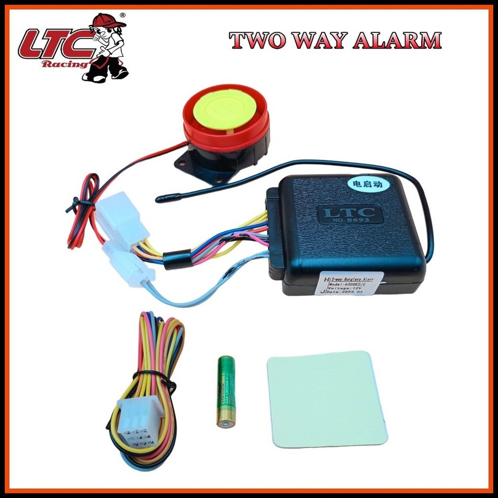 MOTORCYCLE TWO WAY ALARM SYSTEM ANTI-THEFT REMOTE CONTROL | Shopee ...