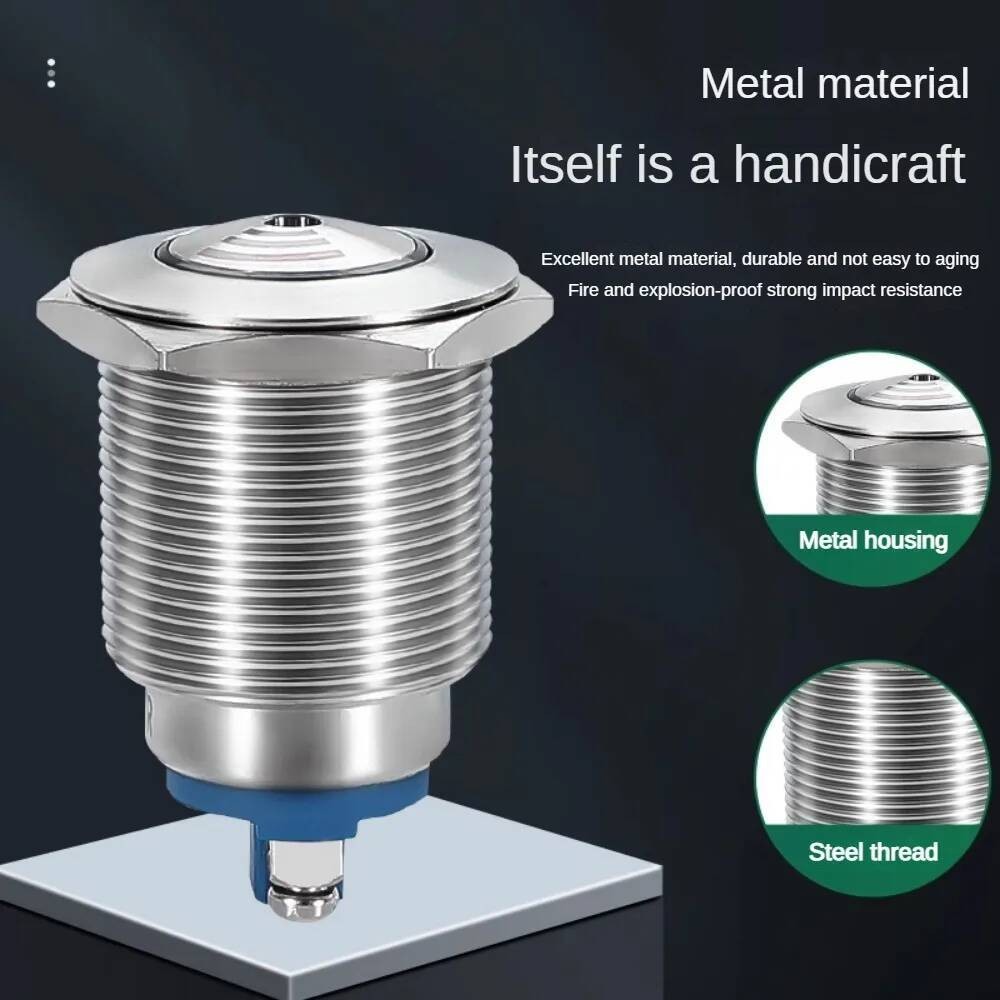 16/19/22/25mm Metal Flash LED Alarm In Light Signal Lamp Flashing ...