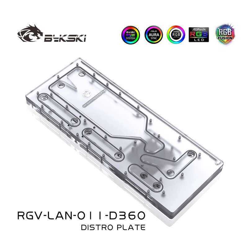 X Bykski Acrylic Distro Plate Board For LIAN LI O11 Dynamic Case Fit ...