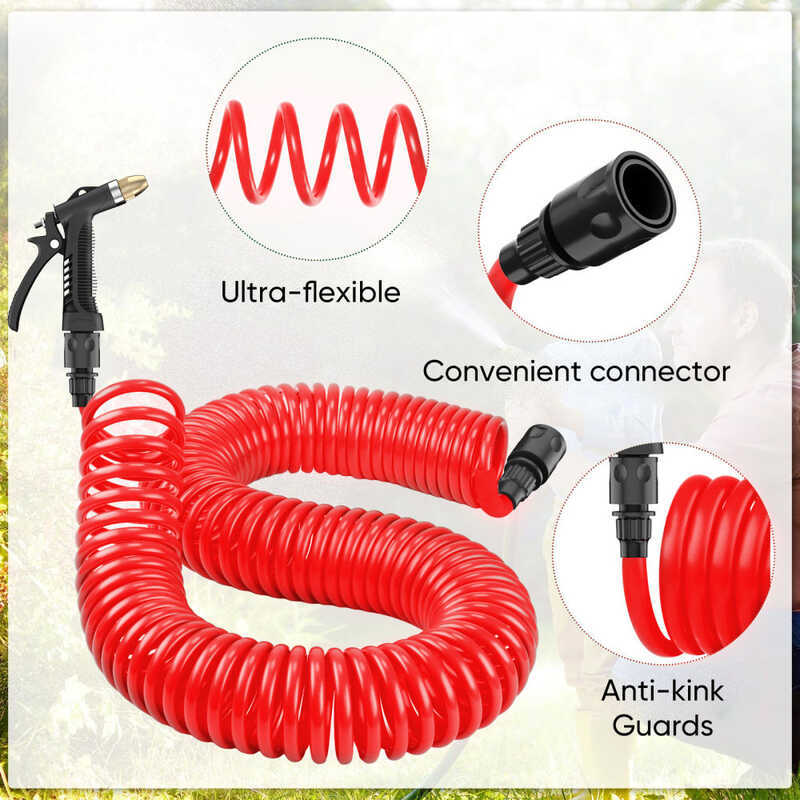 Spring Tube Air High Pressure Telescopic Garden Hose f53 | Shopee ...