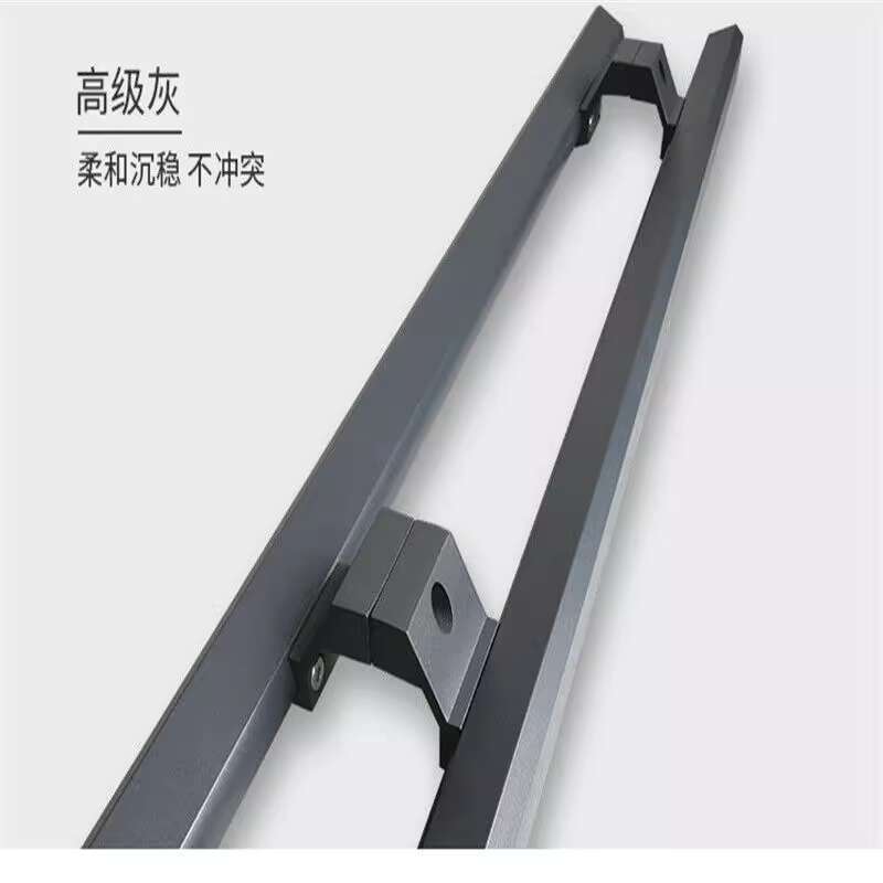 ☑♥ Black Frameless Glass Door Handle Surface Mounted KFC Framed Door ...