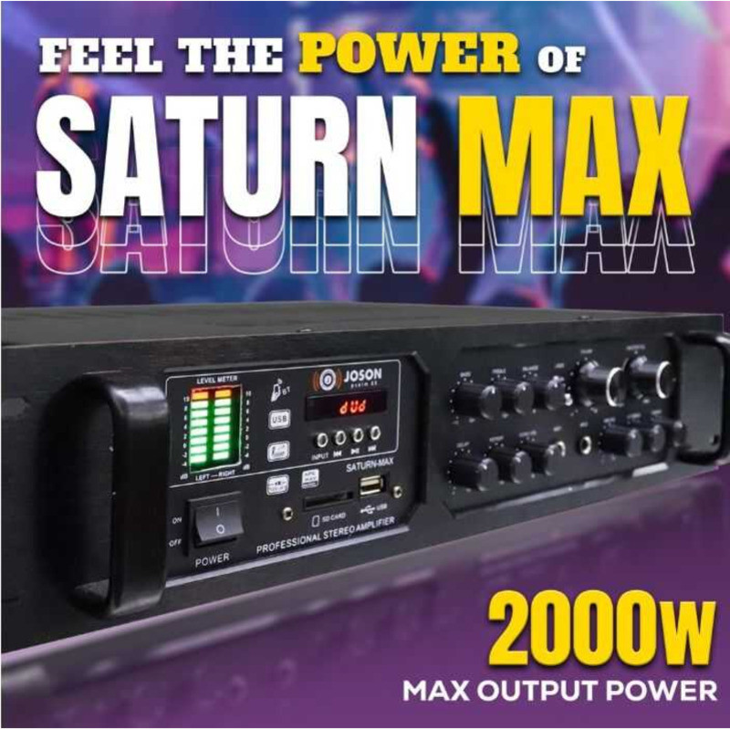 JOSON SATURN Professional Digital Power Amplifier 1500W Saturn Max ...