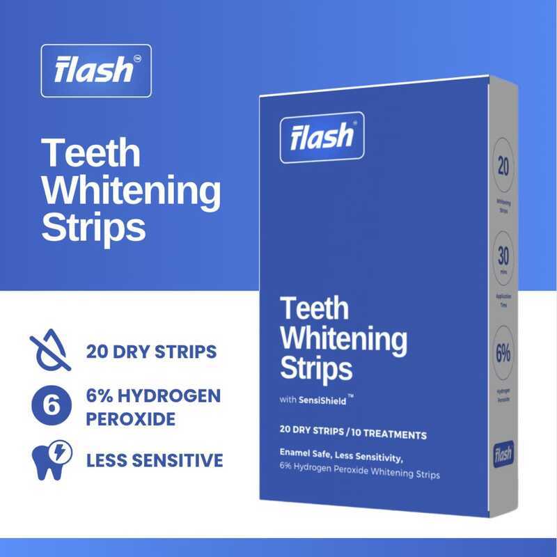 FLASH Teeth Whitening 20 | Less Sensitive, Enamel Safe, 6% Hydrogen ...
