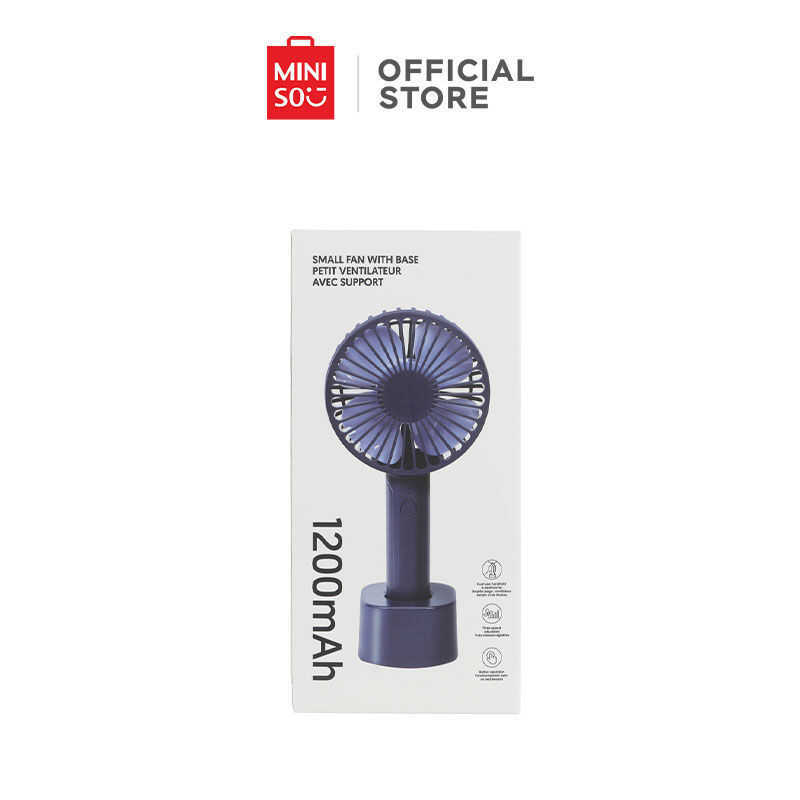 MINISO 1200Mah Handheld Small Fan With Base 7Ac | Shopee Philippines