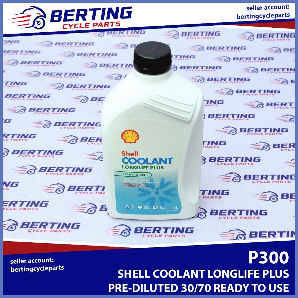 ♂ SHELL COOLANT LONGLIFE PLUS 1Liter Pre-Diluted 30/70 Ready to Use ...
