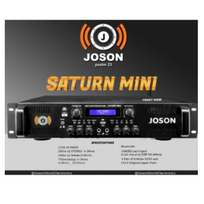 JOSON SATURN MINI Professional Digital Power Amplifier 1350W PMPO Usb ...
