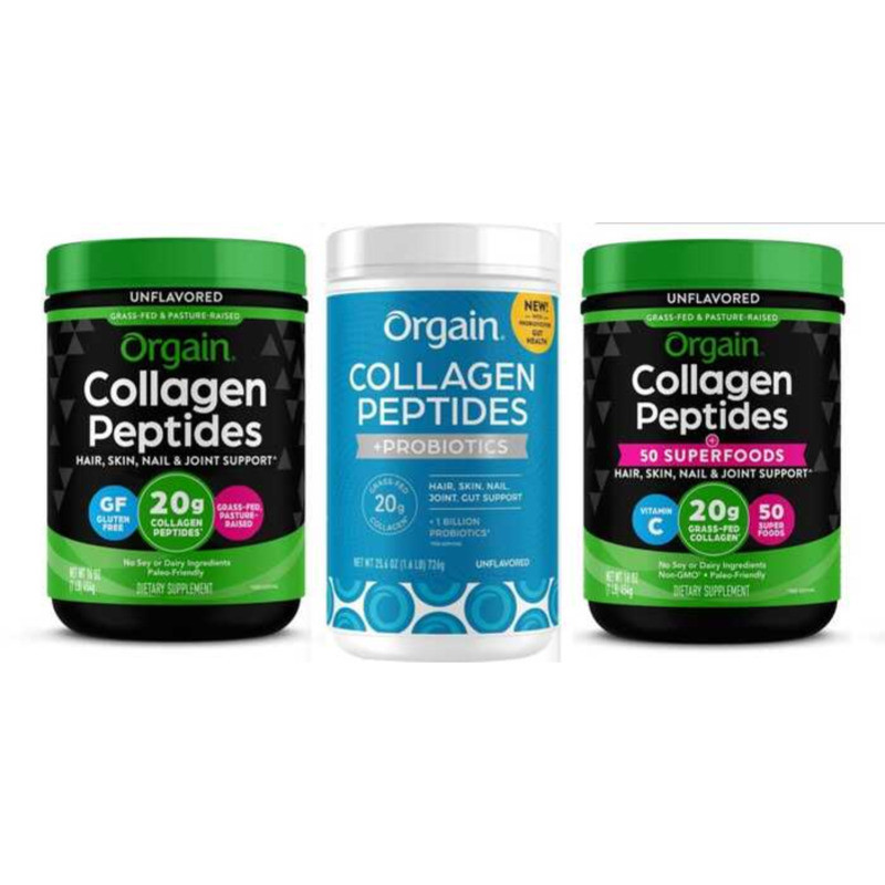 Orgain Collagen Peptides 50 Superfoods Probiotics 16Oz 454G / 25.6Oz ...